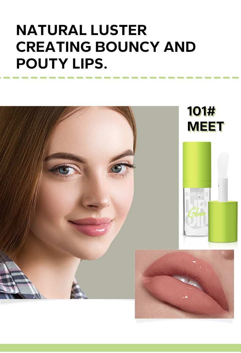 BEAUTY GLAZED Bright Lustrous Lip Essence Lip Oil Moisturizing Shine ...
