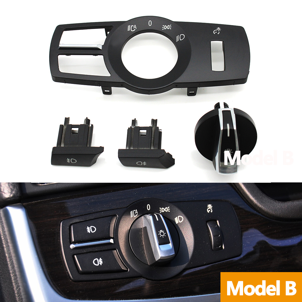 Head Lamp Rotary Headlight Switch Cover Panel For BMW 5 Series 5GT 6S ...