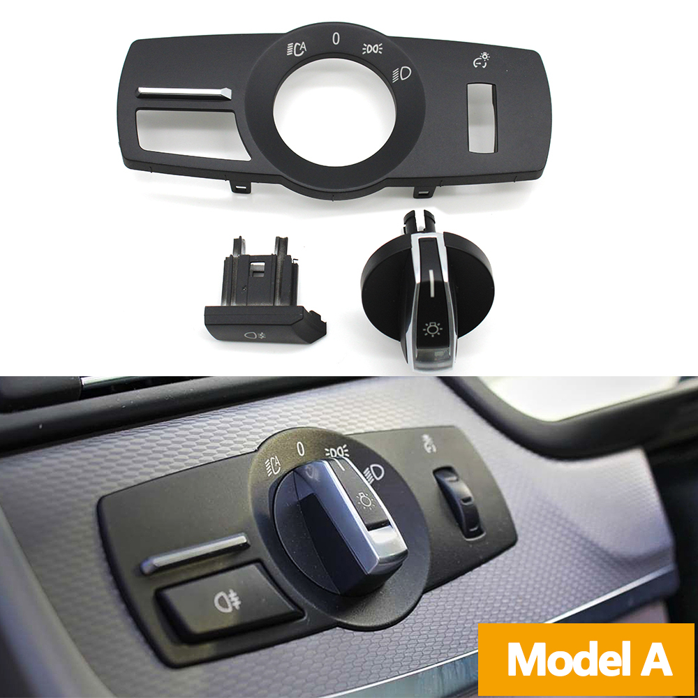 Head Lamp Rotary Headlight Switch Cover Panel For BMW 5 Series 5GT 6S ...