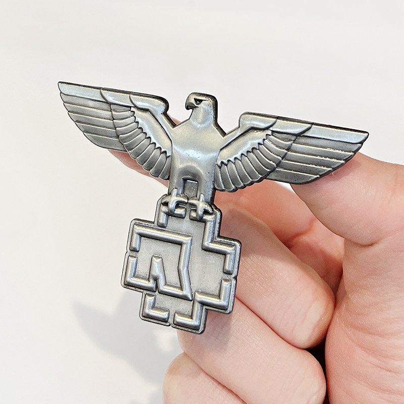 Rammstein eagle symbol enamel pin metal badge vintage brooches backpack ...