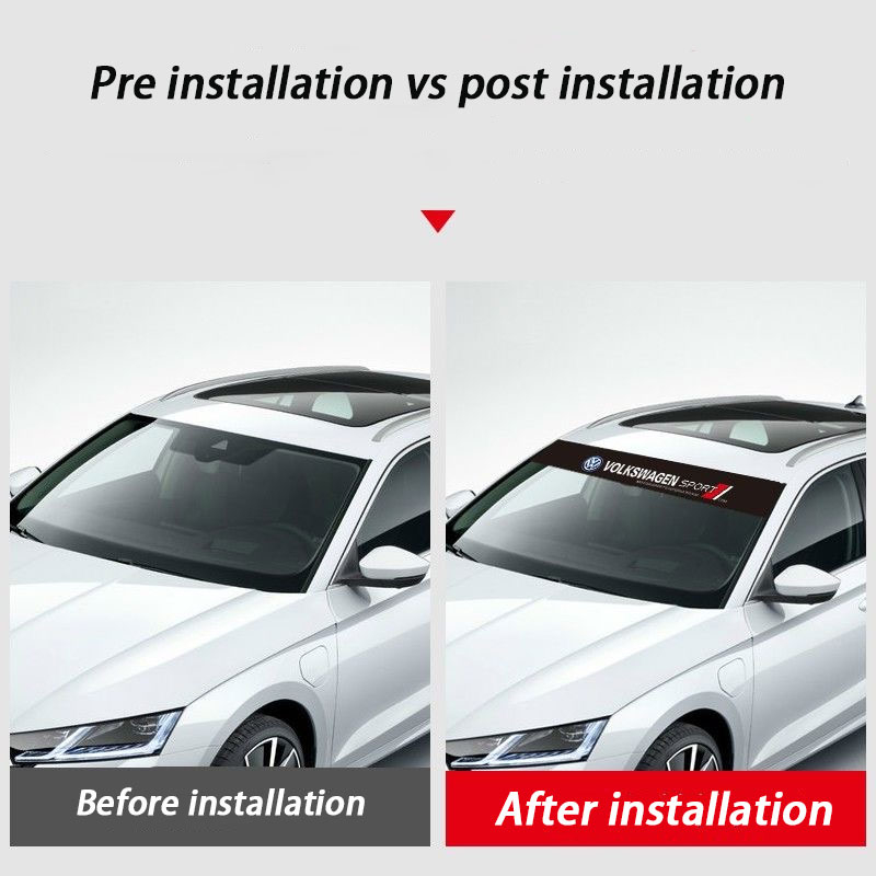 Car front windshield sticker modification Toyota GR GR sport GR racing ...