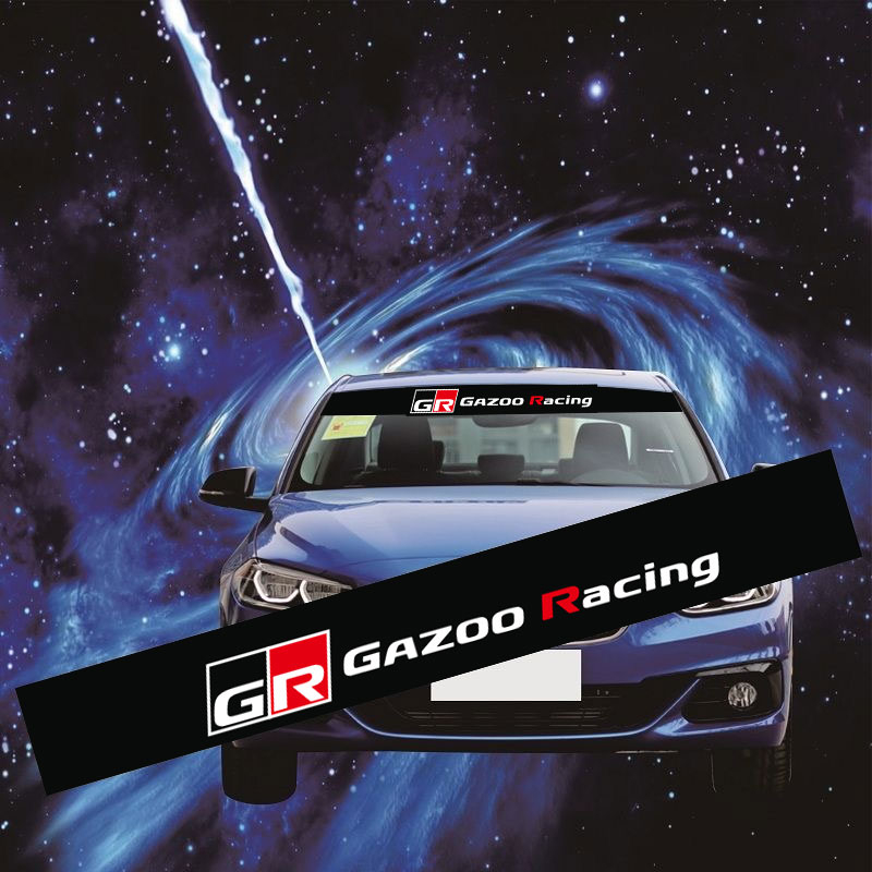 Car front windshield sticker modification Toyota GR GR sport GR racing ...