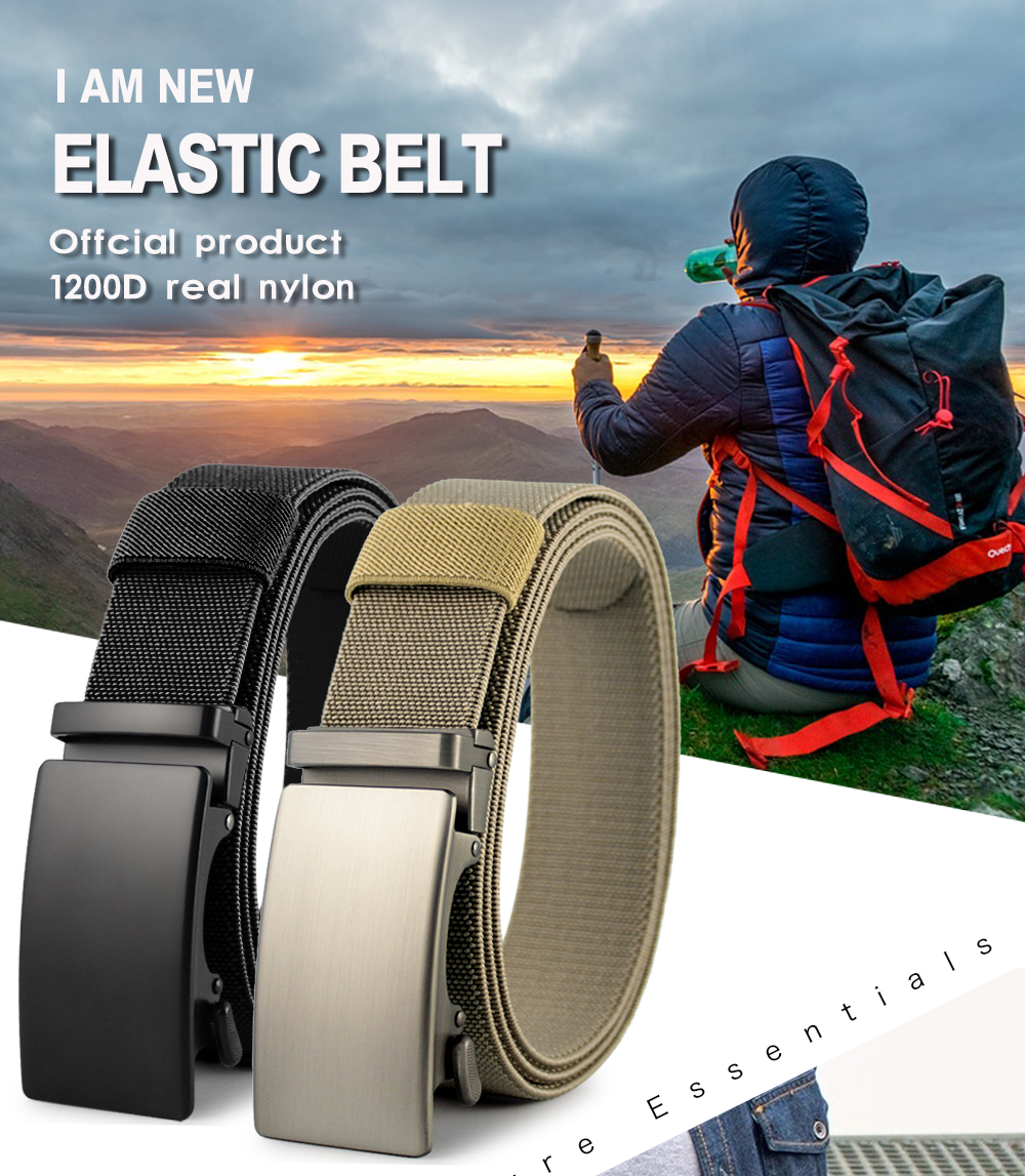 Men Belt Military Tactical Belt Elastic Belt Men Nylon Hard Alloy ...