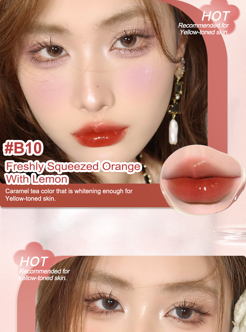 Judydoll Iced Tea Watery Lip Gloss Lipstick Glow Jelly Lip Tint Lip Oil ...