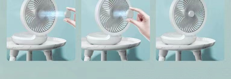 Edon Electric Fan Portable USB Desktop Mini Fan 4 Speeds Auto Rotation ...