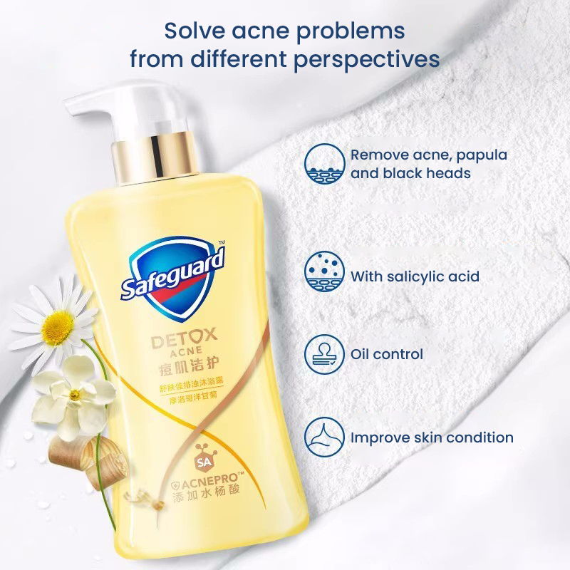 Safeguard Body Wash Camellia Foam Shower Gel Clean pores Oil Control ...