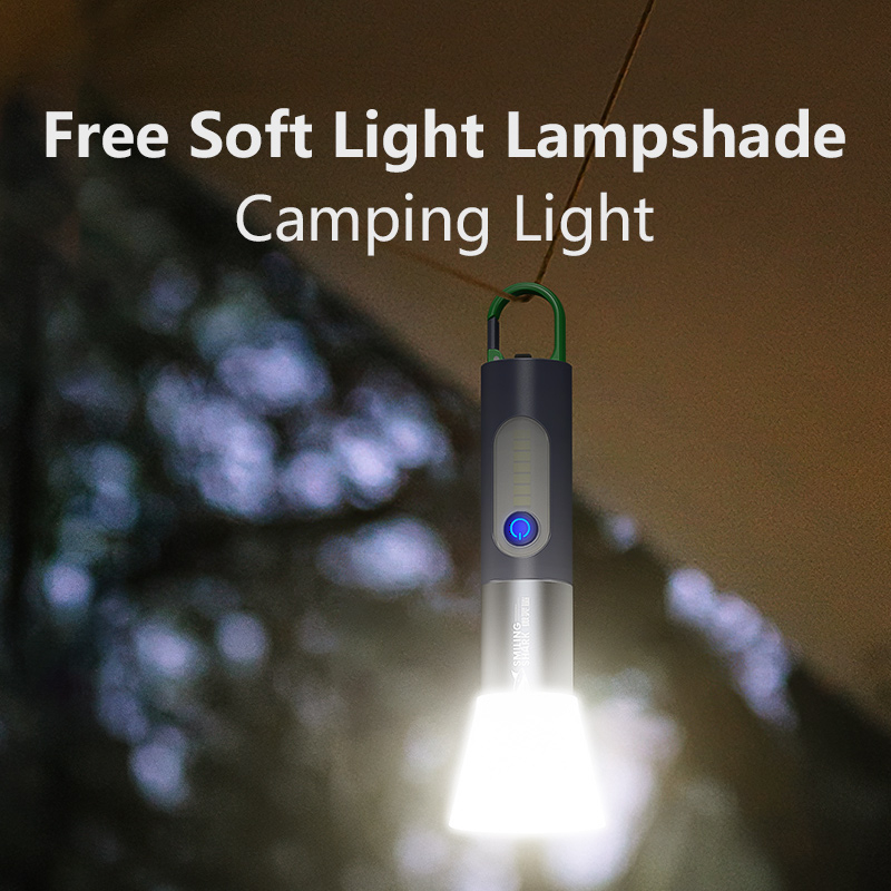 SmilingShark SD0708 LED Torch Light Super Bright M77 Flashlight Type-C ...