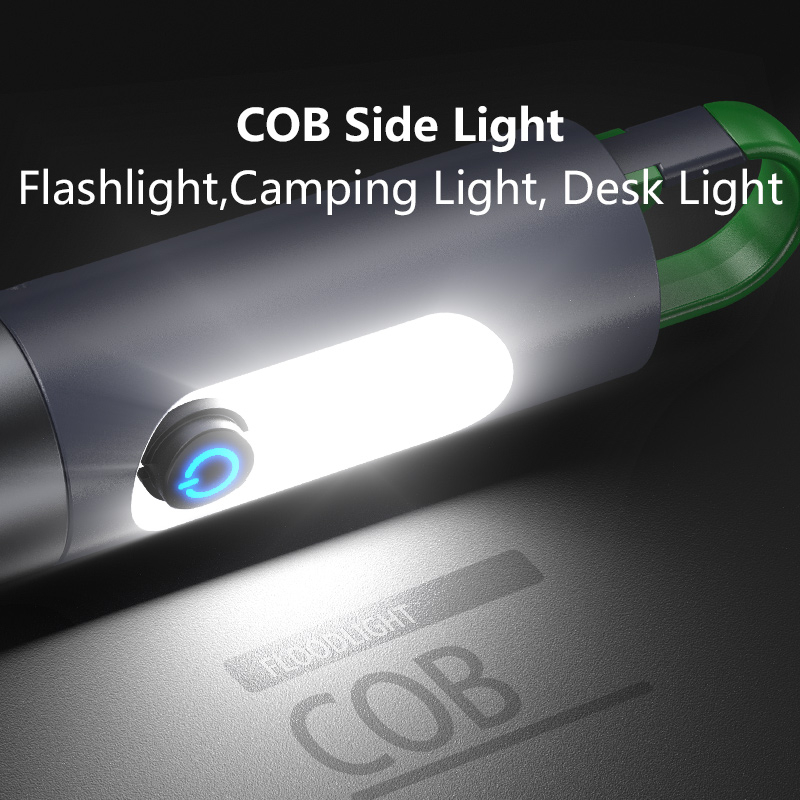 SmilingShark SD0708 LED Torch Light Super Bright M77 Flashlight Type-C ...