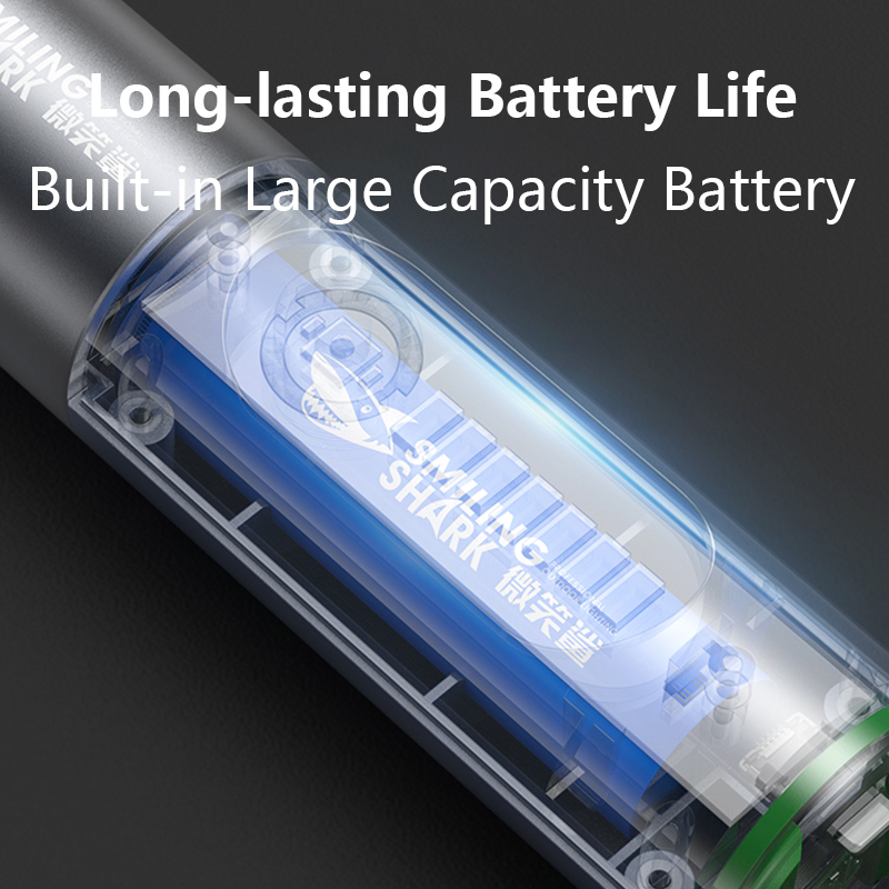 SmilingShark SD0708 LED Torch Light Super Bright M77 Flashlight Type-C ...