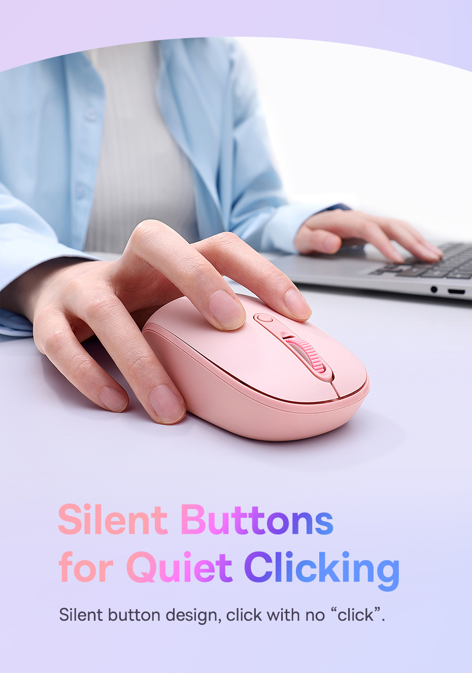 Baseus Mouse Bluetooth Wireless Computer Keyboard and Mouse Combo with 2.4GHz USB Nano Receiver ...