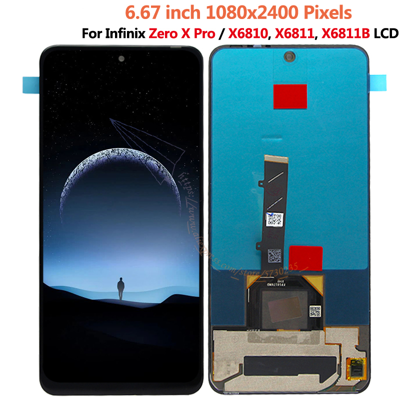 Original AMOLED LCD For Infinix Zero X Pro LCD Display Touch Screen ...
