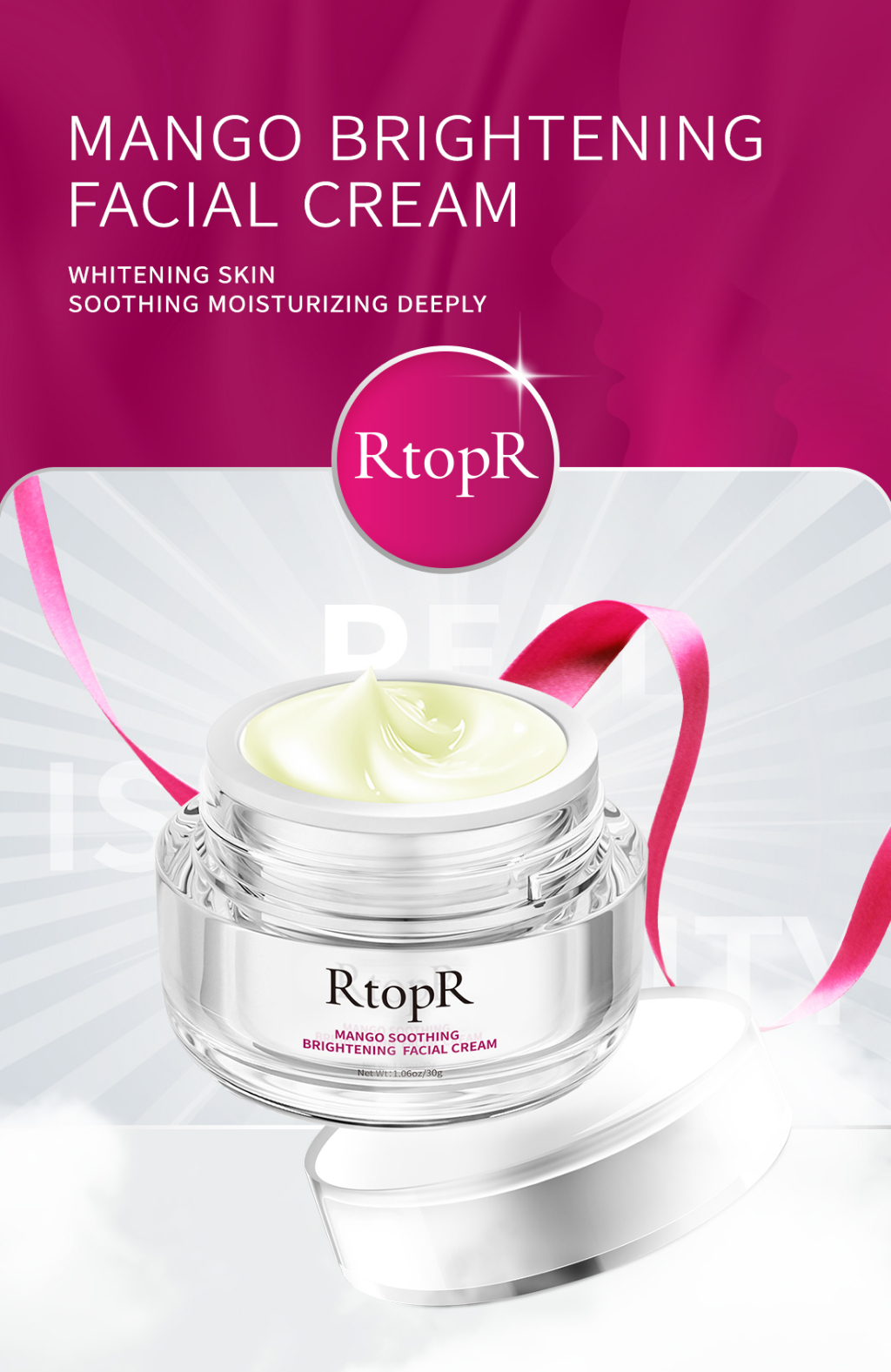RtopR Soothing Moisturizing Anti-Wrinkle Whitening Cream (30g) | Shopee ...