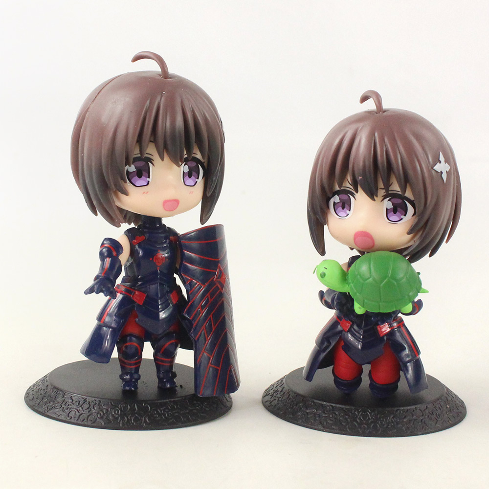 4Pcs/Set Anime Bofuri Maple Shiramine Risa Sally Cartoon Q Version Doll ...
