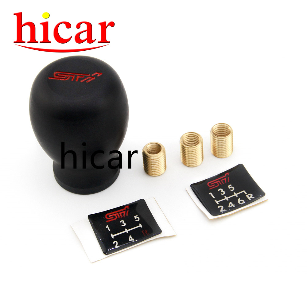 STI Shifter Lever Head 5 Speed Gear Shift Knob Cover For Subaru Impreza ...