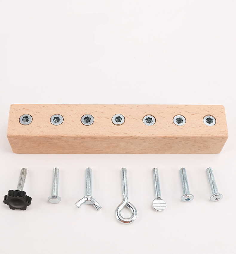 Montessori Kids Screwdriver Board Screw Set Wooden Toy for Baby Boys ...