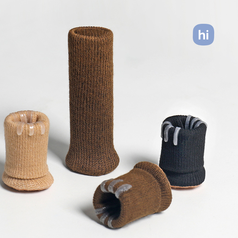 HI HOMES Chair Leg Socks Chair Leg Cover Knitted Table Leg Foot Pad ...