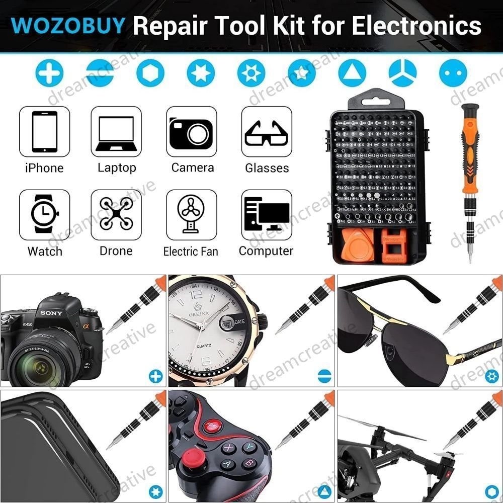 115 in 1 Mini Magnetics DIY Repair Tool Kit PC Mobile Phone Precision ...