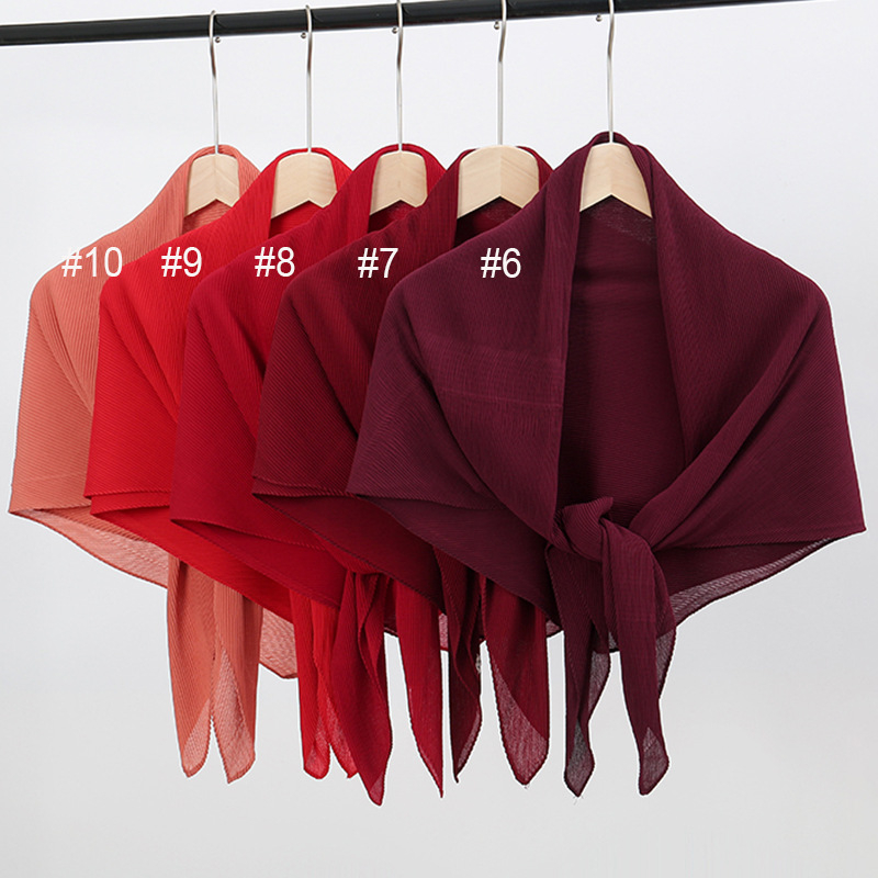 Jifang 100x100cm Plain Pleated Crinkle Wrinkle Heavy Bubble Chiffon ...