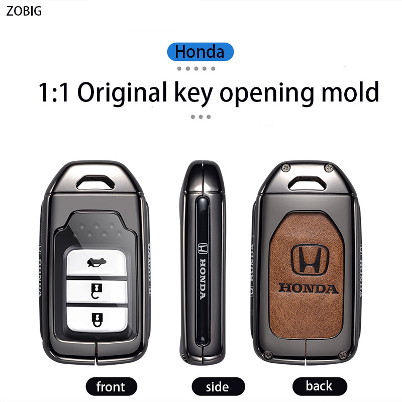 ZOBIG Key Fob Cover for Honda Car Key Case Shell with Keychain fit ...