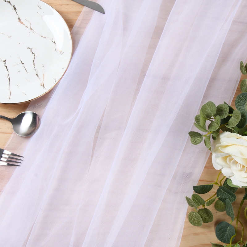 Rustic Cheesecloth Table Runner Crystal Organza Tulle Roll Fabric for ...