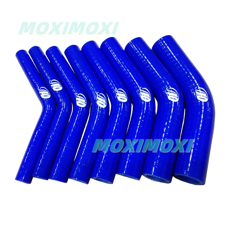 Blue SAMCO 45/90 Degree Silicone Hose Elbow Reducer Hose Adapter 6mm/8mm/10mm/12mm/14mm/16mm ...