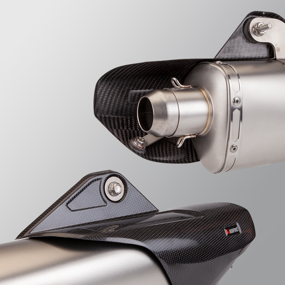 Akrapovic R1/M1 bike exhaust muffler with DB killer/Silencer 51mm inlet ...