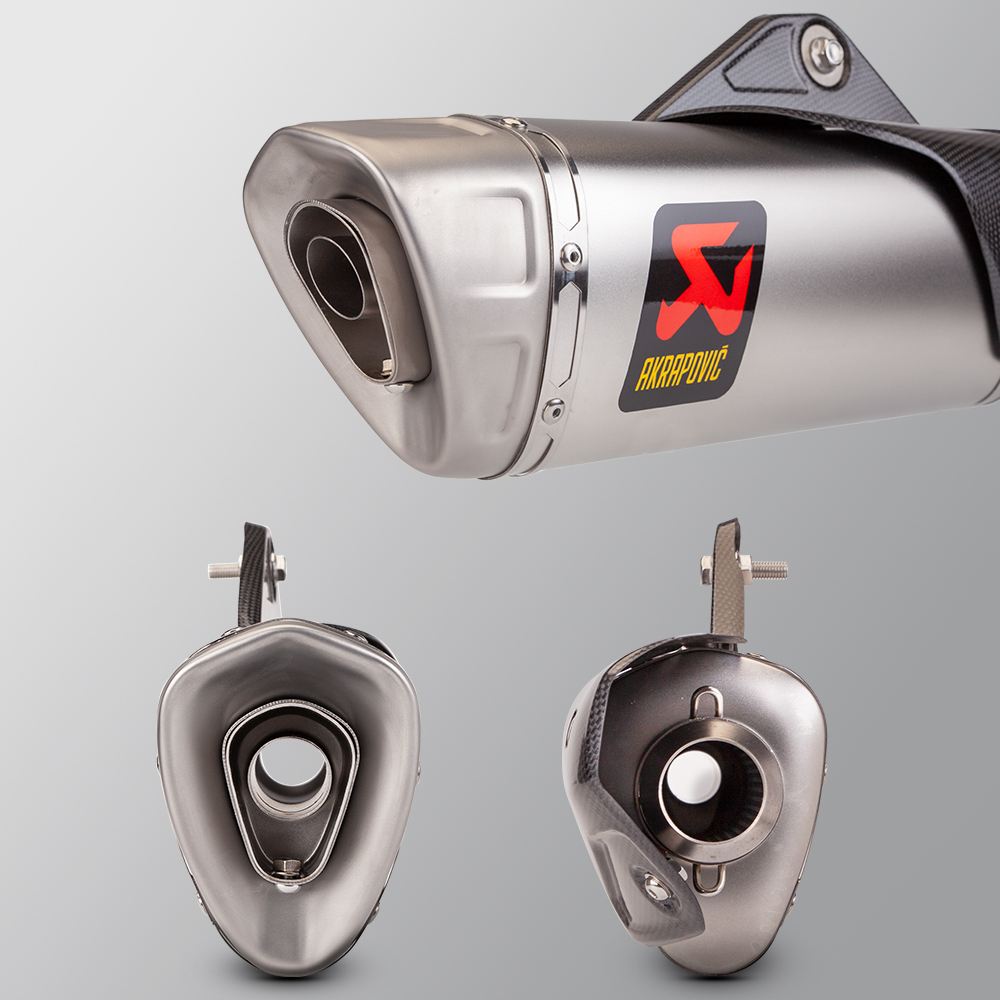 Akrapovic R1/M1 bike exhaust muffler with DB killer/Silencer 51mm inlet ...