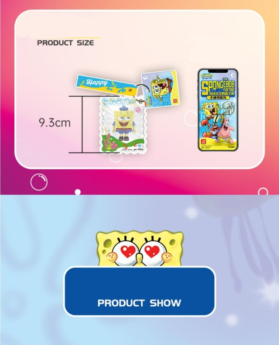SpongeBob Squarepants nickelodeon Key Chain backpack buckle Toys Collection gift | Shopee Malaysia