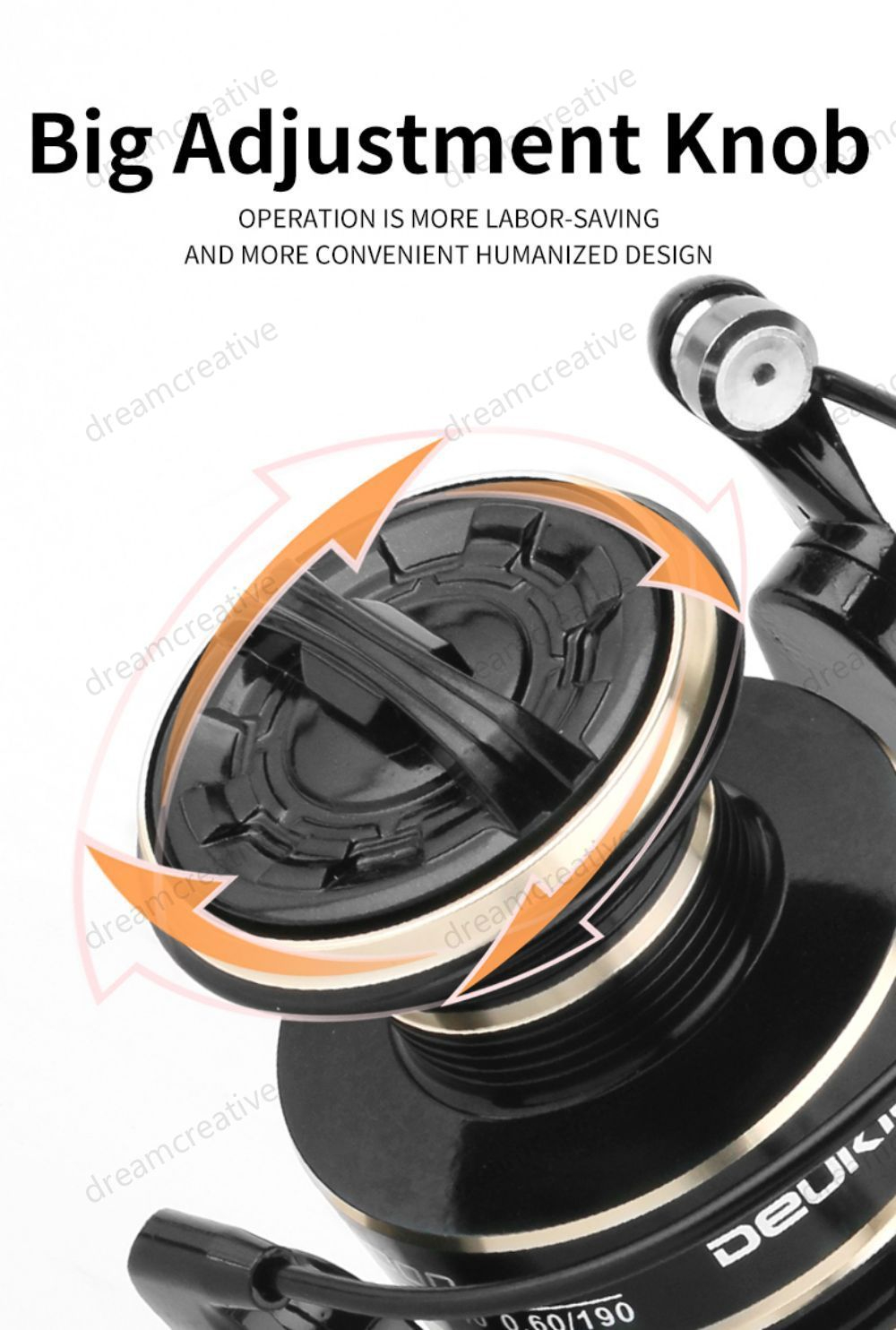 DEUKIO AC 2000-7000 Fishing Reel Malaysia spot SUNTEK Metal Stainless Steel Handle Spinning ...