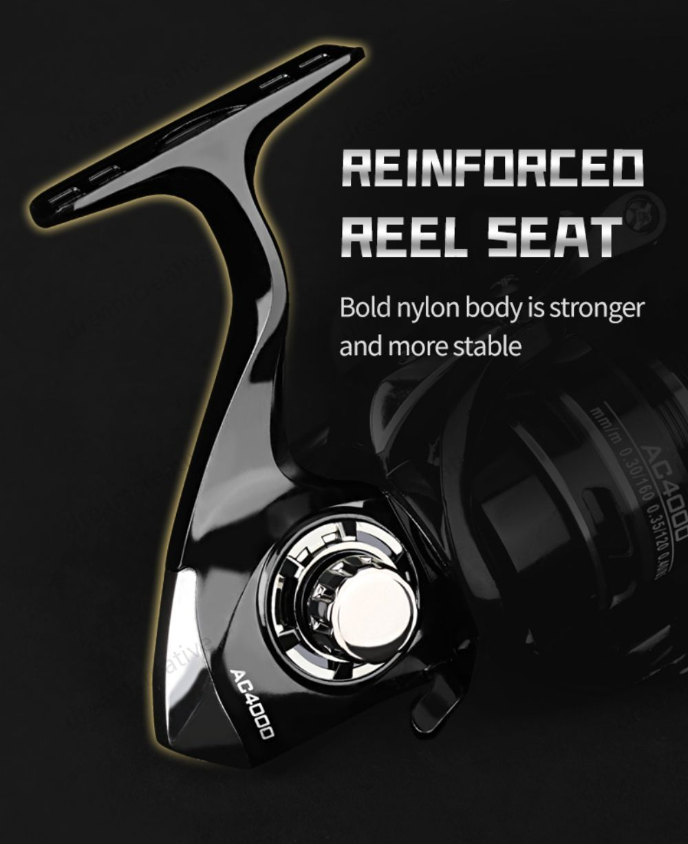 DEUKIO AC 2000-7000 Fishing Reel Malaysia spot SUNTEK Metal Stainless Steel Handle Spinning ...