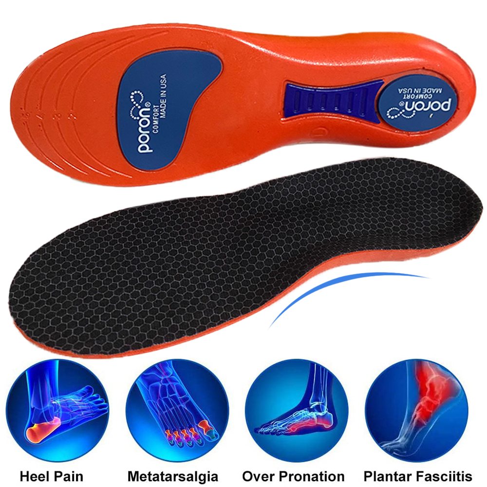 Orthopedic Gel Insoles for Plantar Fasciitis Orthotics Flat Feet ...