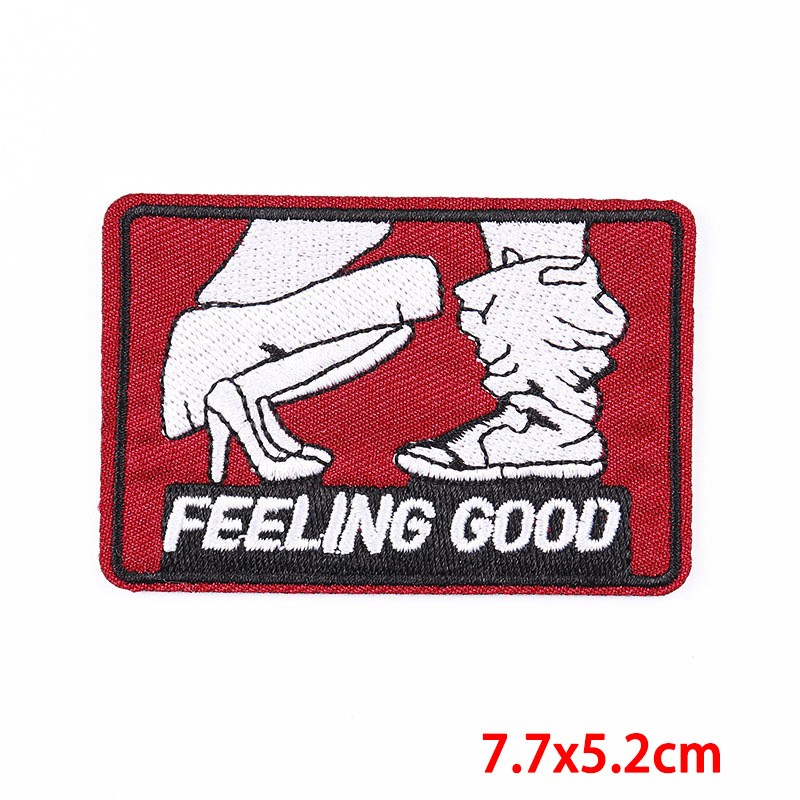 Punk Fashion Skull Embroidery Iron On Patches With Hot Melt Adhesive ...