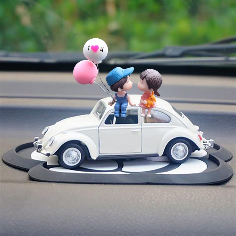 Cartoon car jewelry ornaments couple cute decorative car accessories ...