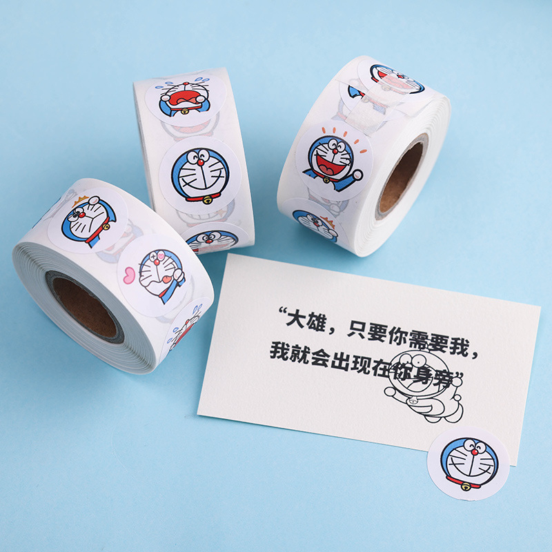 500PCS Cartoon Doraemon Thank You Stickers Seal Labels | Shopee Malaysia
