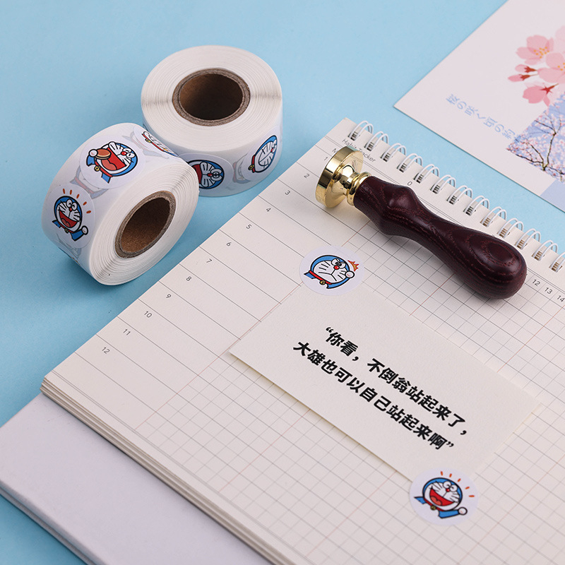 500PCS Cartoon Doraemon Thank You Stickers Seal Labels | Shopee Malaysia