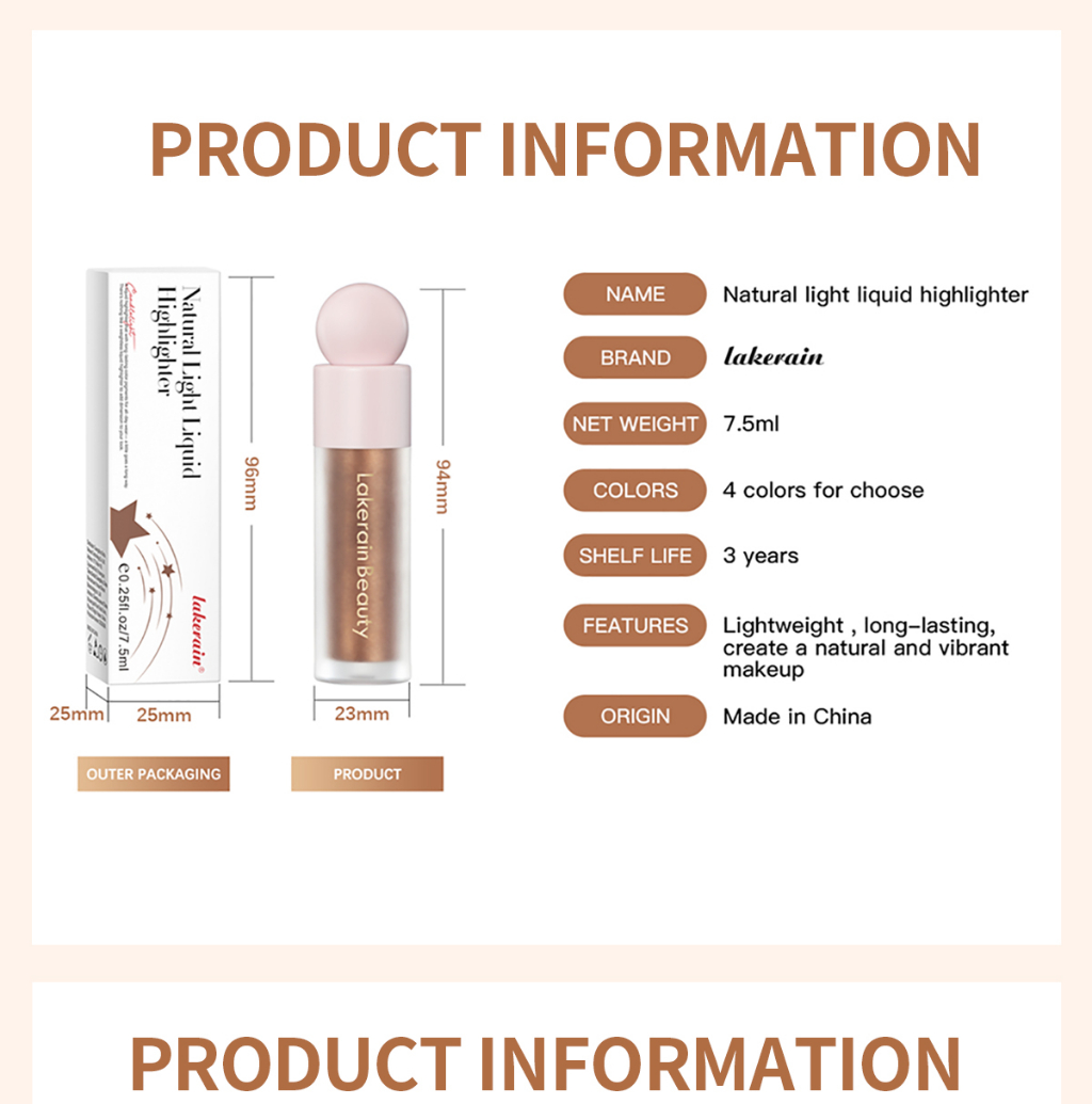 Luxurious Shimmer Finish Positive Light Liquid Luminizer Highlighter ...