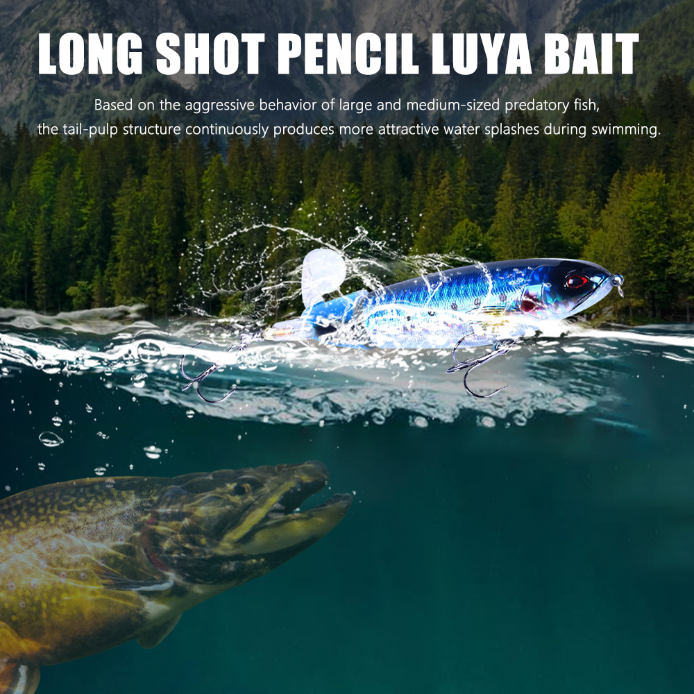 HENGJIA 1Pcs Propeller Tractor Popper Fishing Lure 13g/17g/36g wholpper ...