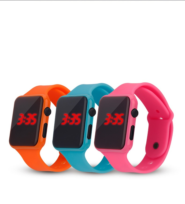 Children's watch Square Watch trend watch student watch LED watch ...