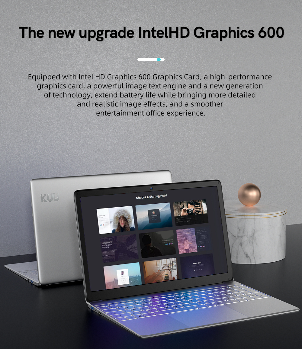 KUU-A8S Pro 15.6 Inch Laptop Intel Celeron J4125 8GB RAM 256GB SSD ...