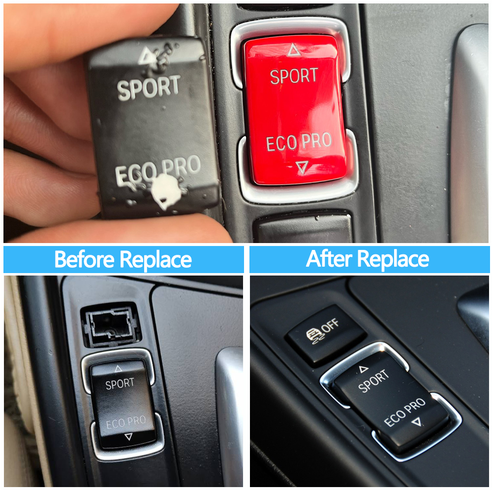 Car ESP Antislip Switch Sport ECO Pro Buttons Radar Sensor Key For BMW ...