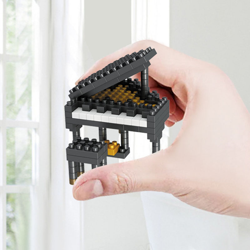 Music Piano 3D Model Building Blocks DIY Musical Instrument Violin ...