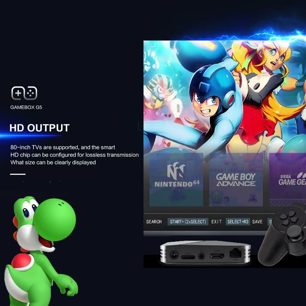 40000 Games Game Box G5 Retro Video Game Console Dual System S905L WiFi ...
