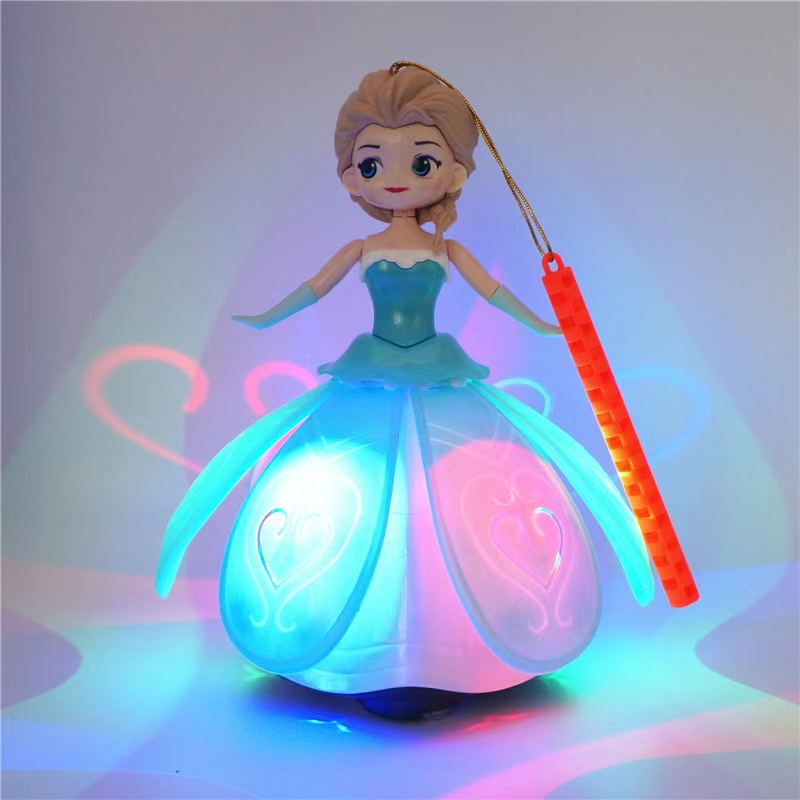 Music Toys Dancing Princess Frozen Electric Universal Rotating Music ...
