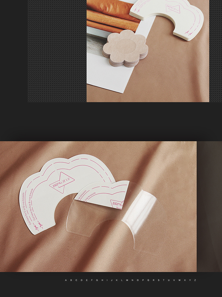 40 Pcs Self Adhesive Silicone Lift Up Breast Nipple Cover Stickers, Bra ...