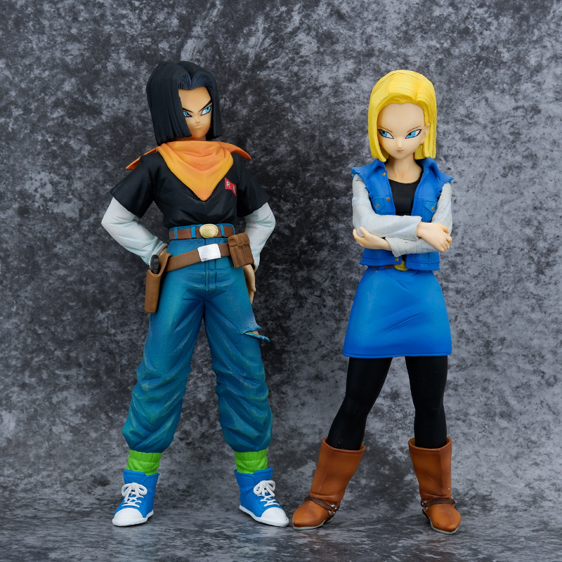 23.5cm Anime Dragon Ball Z Android 17 Lapis Android 18 Lazuli Cyborg ...