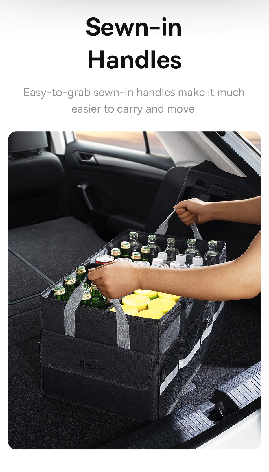 Baseus 60L Car Folding Trunk Storage Box Self-driving Car Storage Box ...