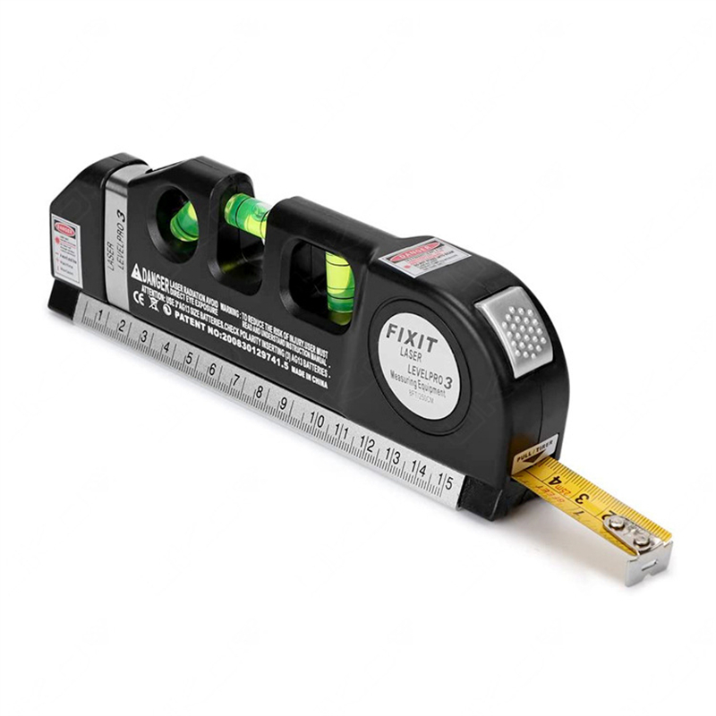 Multipurpose Laser Ruler Laser Level and Spirit Level Metric Rulers Laser Straight Line Horizon ...