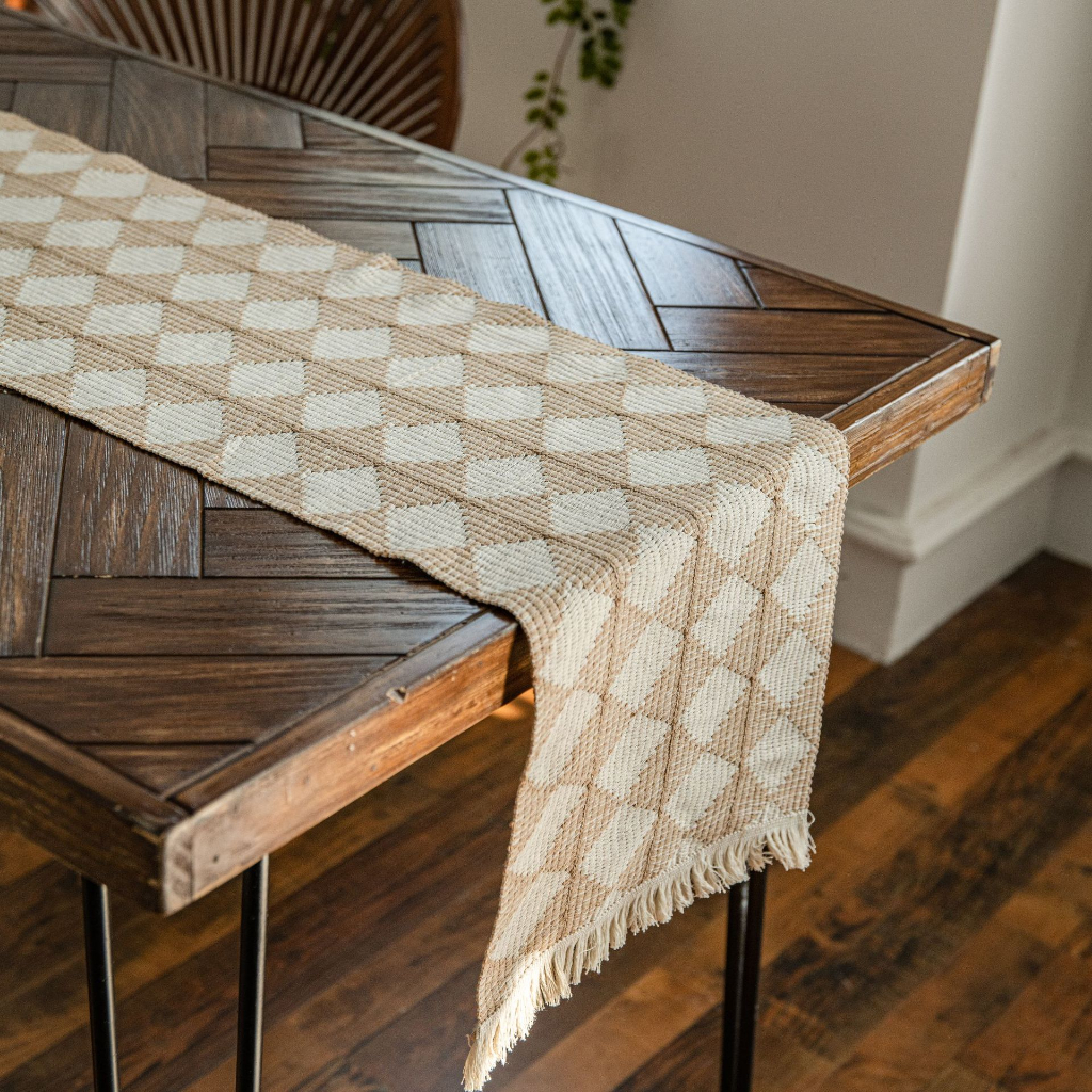 Nordic Table Runner for Coffee Table Long Table Cover Woven Cotton ...