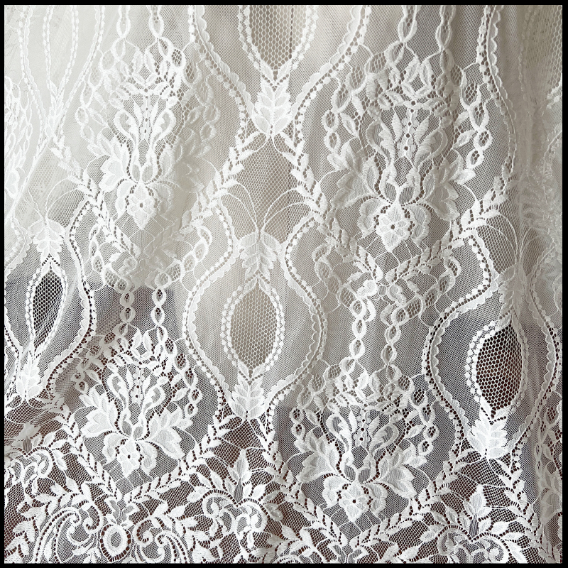 150CM Wide Super Luxury Eyelash Cord French Lace Fabric Wedding Gowns ...