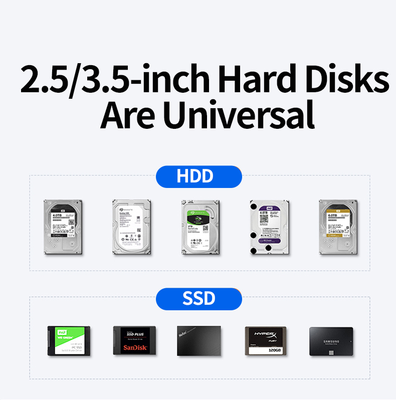 ACASIS Disk Array Desktop 2.5/3.5 Inchs Mobile Hard Disk Box RAID Array Cabinet USB3.0Sata ...